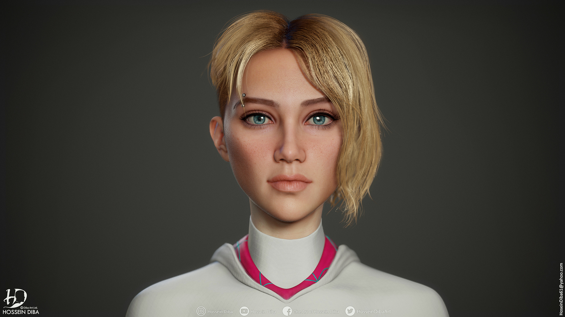 3D Model of Gwen Stacy (Real Time) - ZBrushCentral