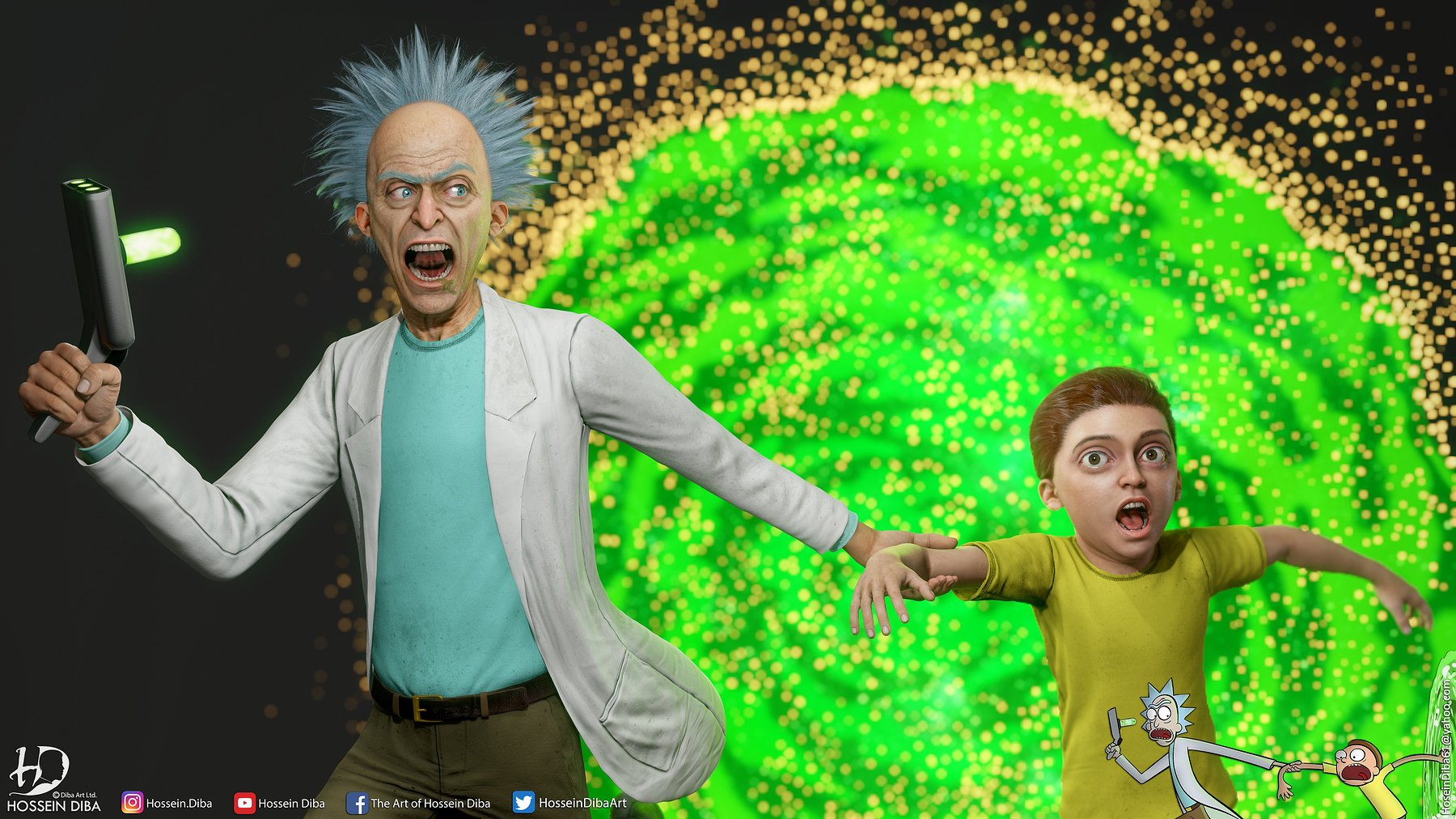 3D Model of Rick and Morty(Real time) - ZBrushCentral