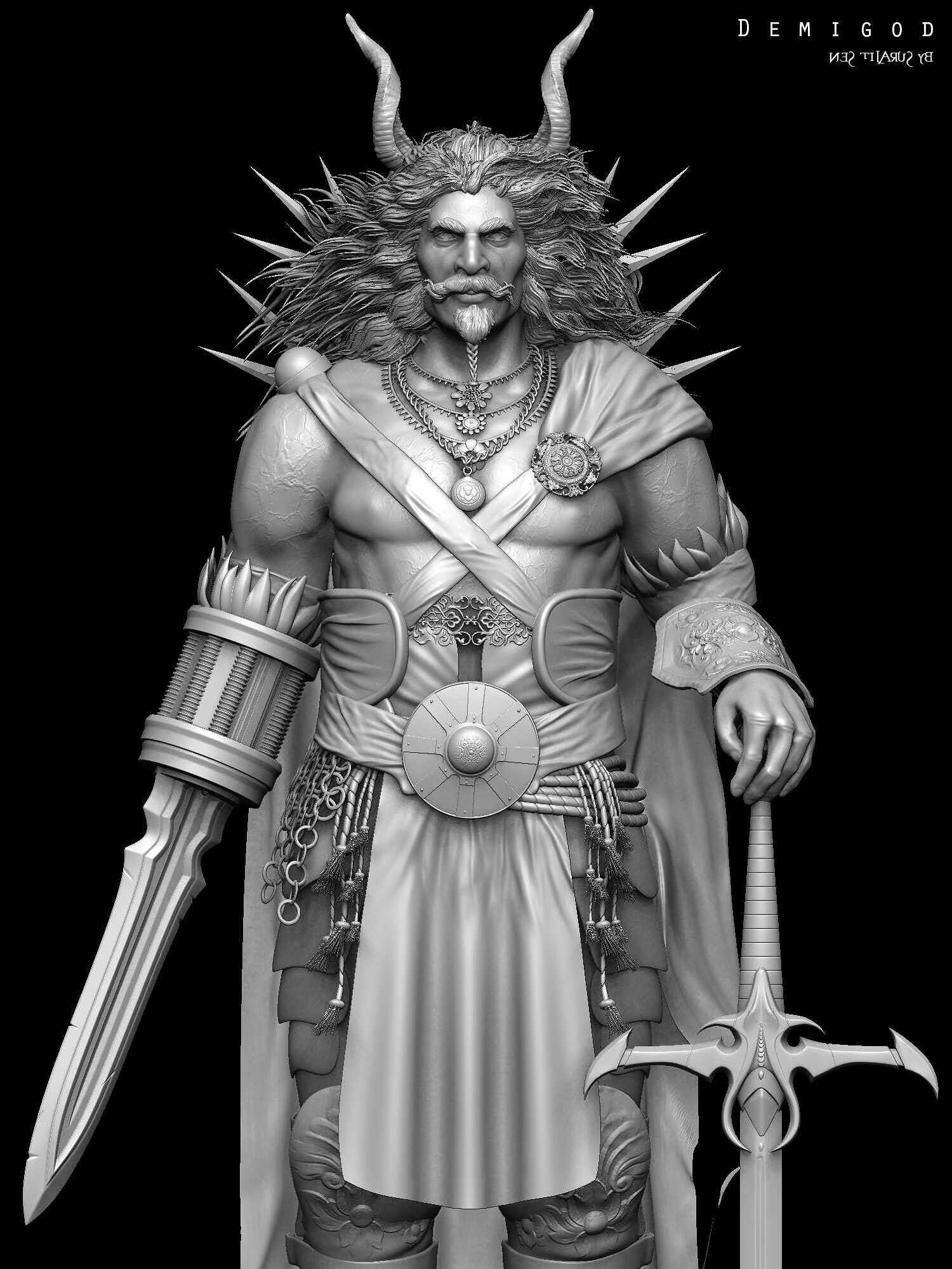 Demigod! - Digital Sculpture by Surajit Sen - ZBrushCentral