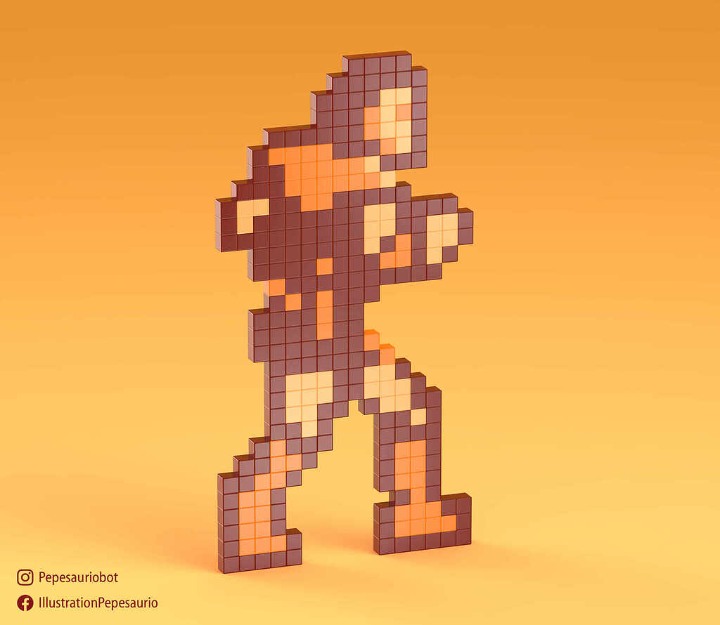 8 Bit fanart - ZBrushCentral