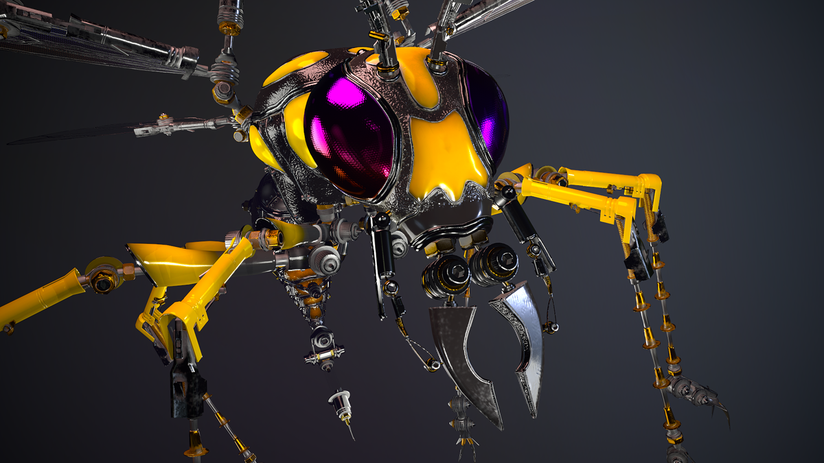 Mechanical Wasp (concept & design by 宇田川 誉仁 Udagawa Yasuhito ...