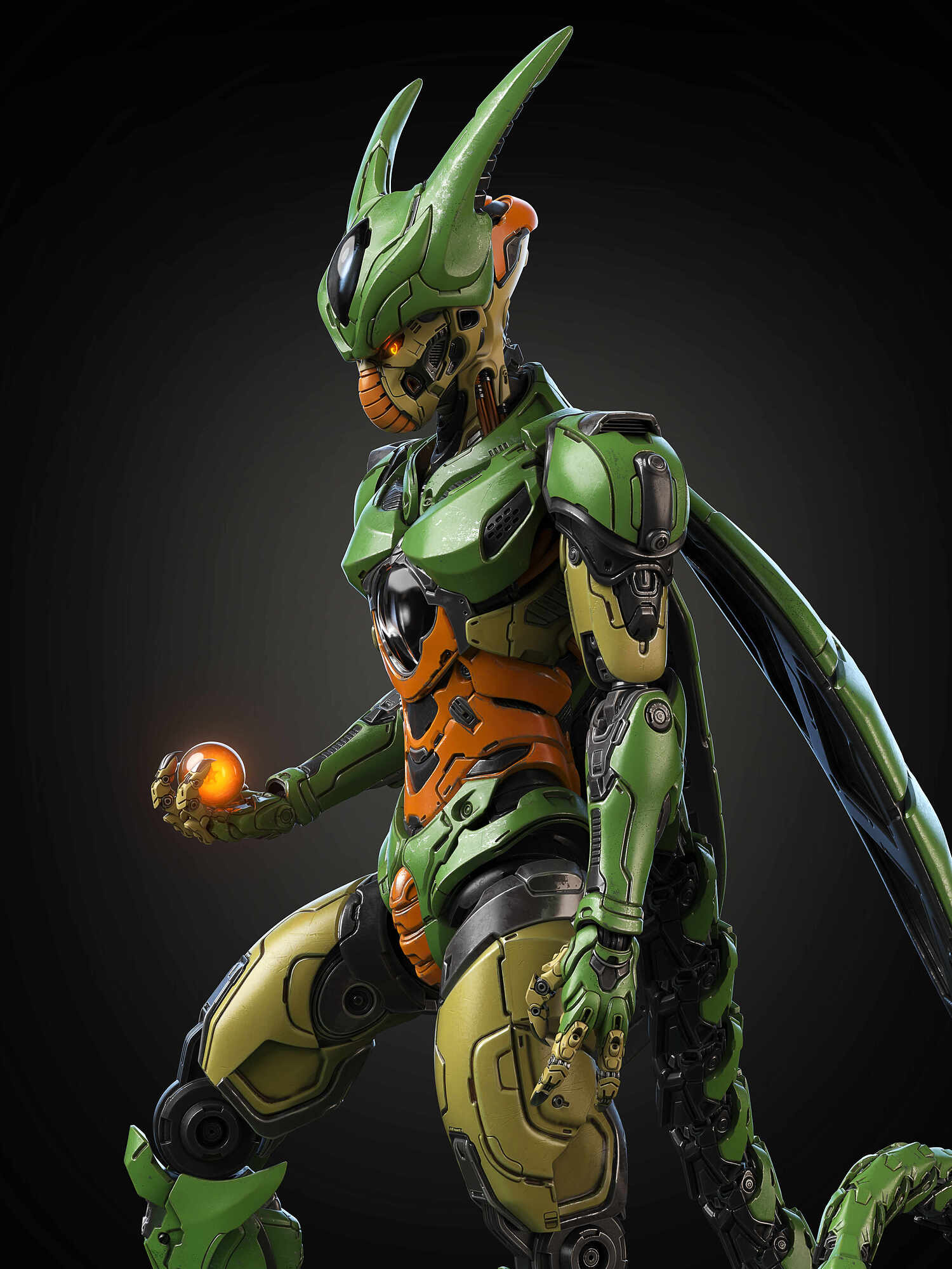 Dragon ball Imperfect Mecha Cell - ZBrushCentral