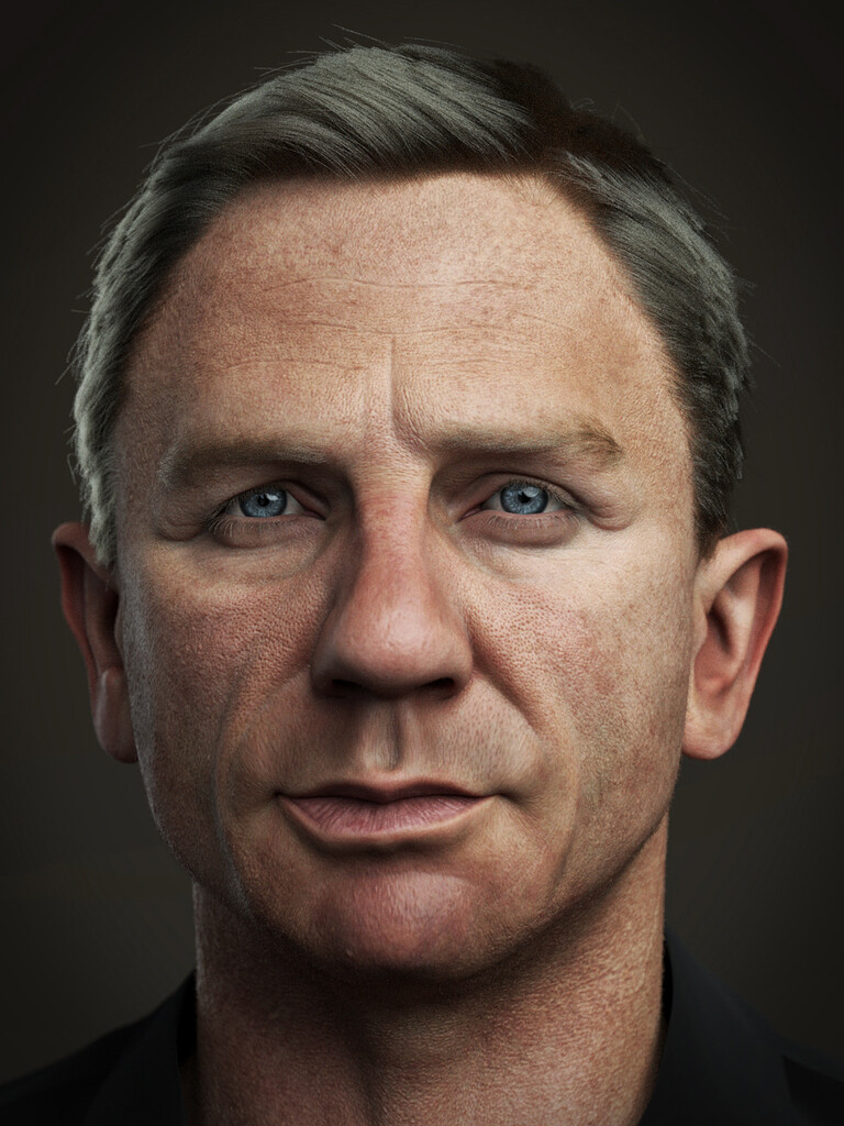 Daniel Craig/James Bond Portrait - ZBrushCentral