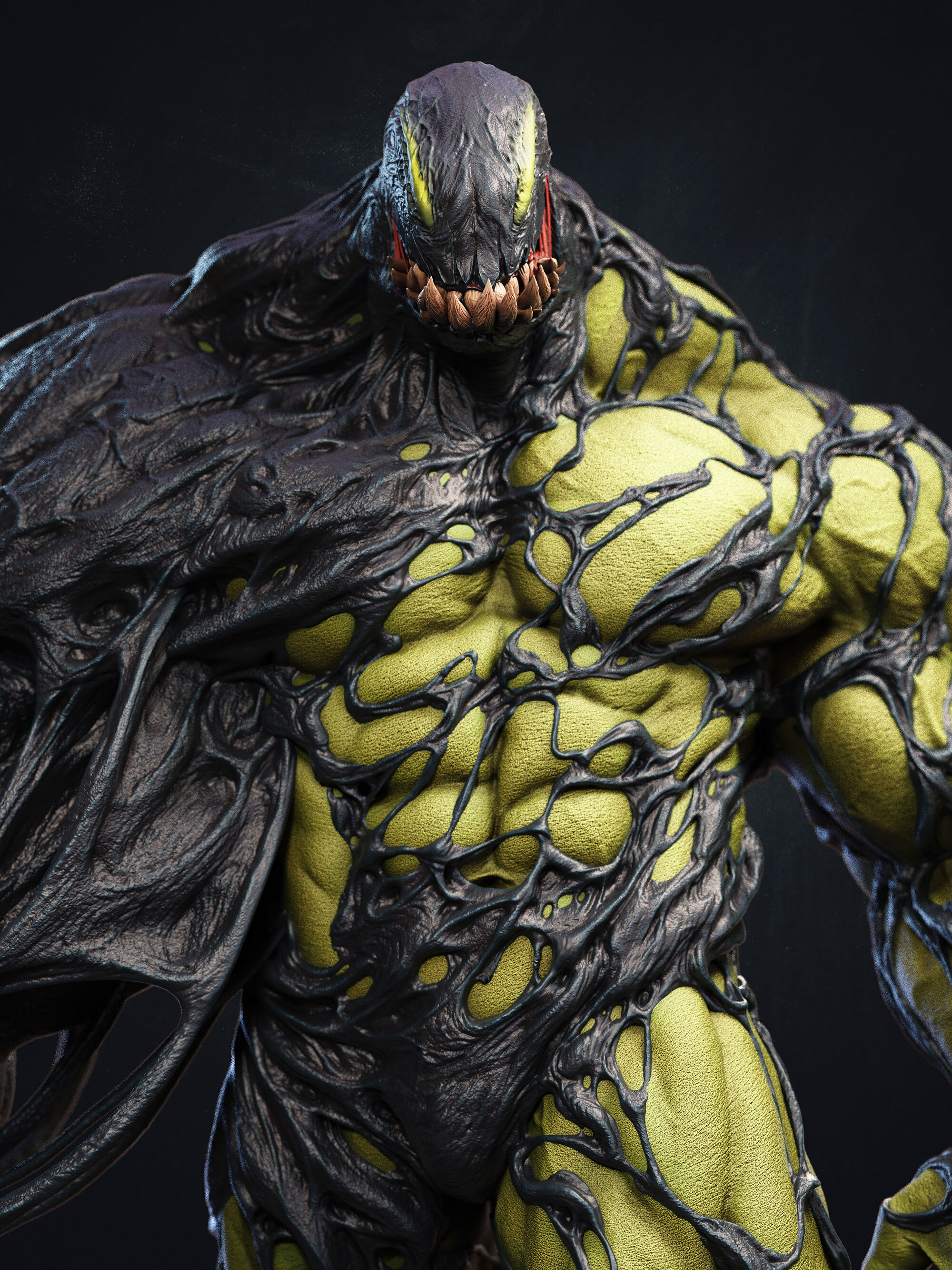 Hulk Venomized (Fan Art) Museum pose - ZBrushCentral