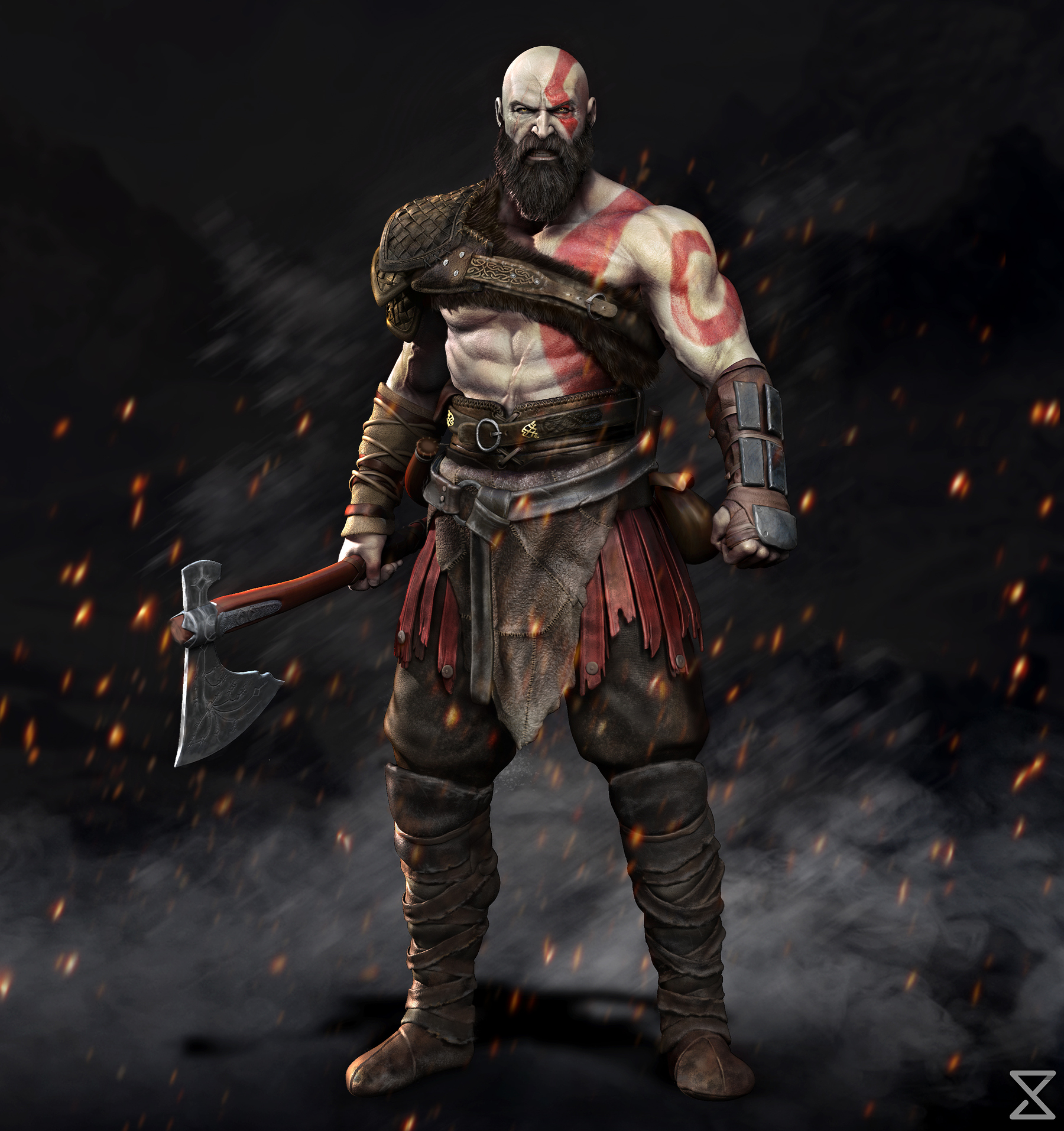 Kratos (fanart) - ZBrushCentral