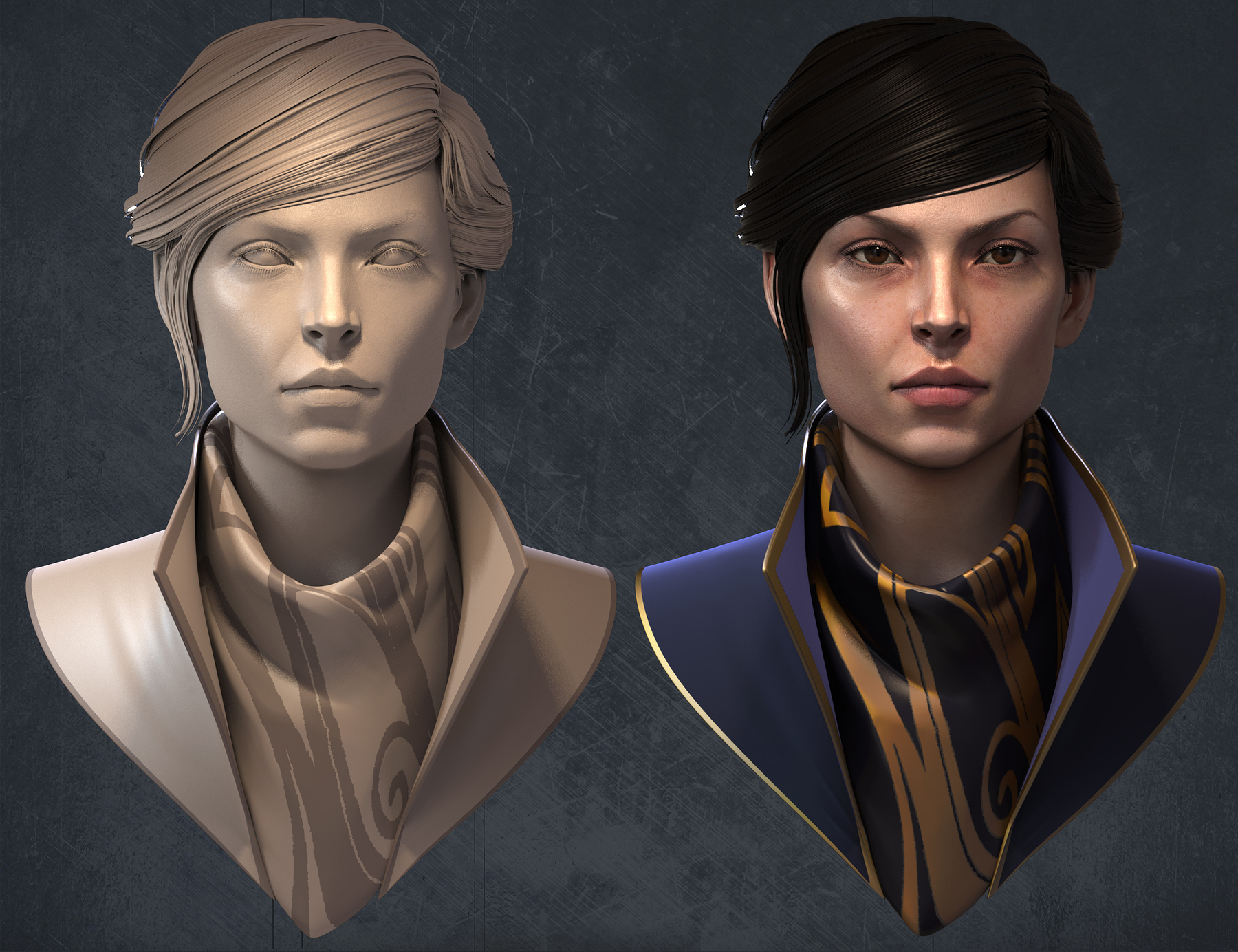Dishonored 2 fan art studies - ZBrushCentral