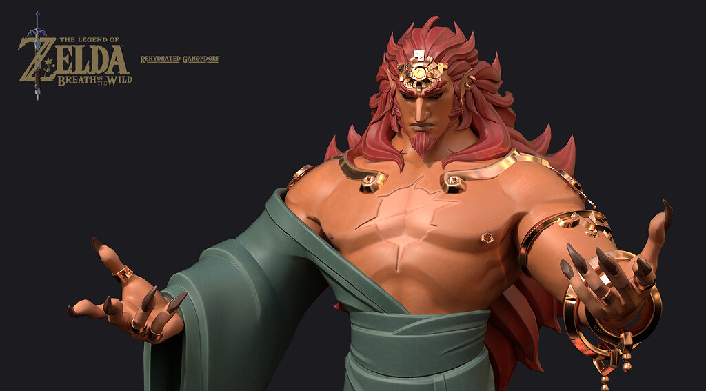 Rehydrated Ganondorf - ZBrushCentral