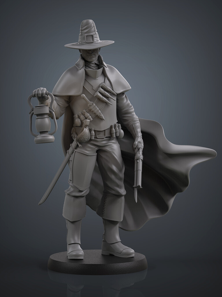 Witch Hunter miniature - ZBrushCentral