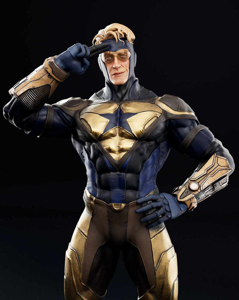 Booster Gold - ZBrushCentral