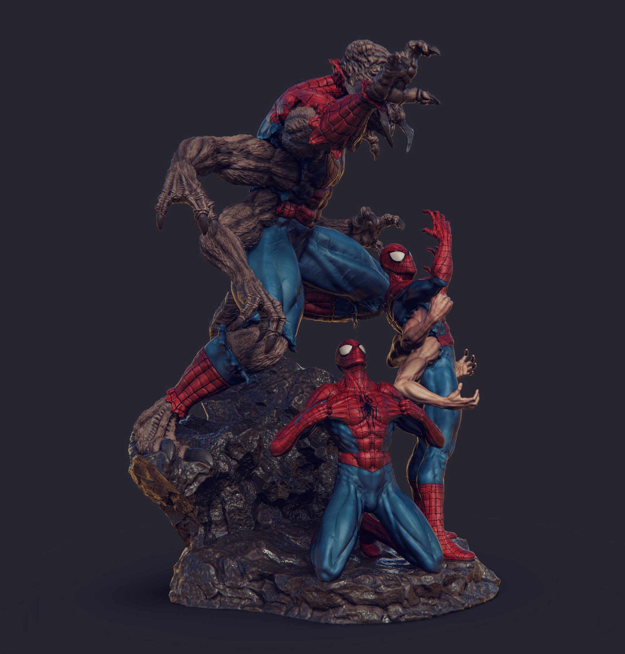 Man-Spider Transformation Diorama - ZBrushCentral