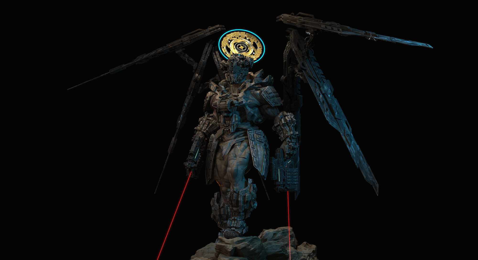 Angelic mech american soldier - ZBrushCentral