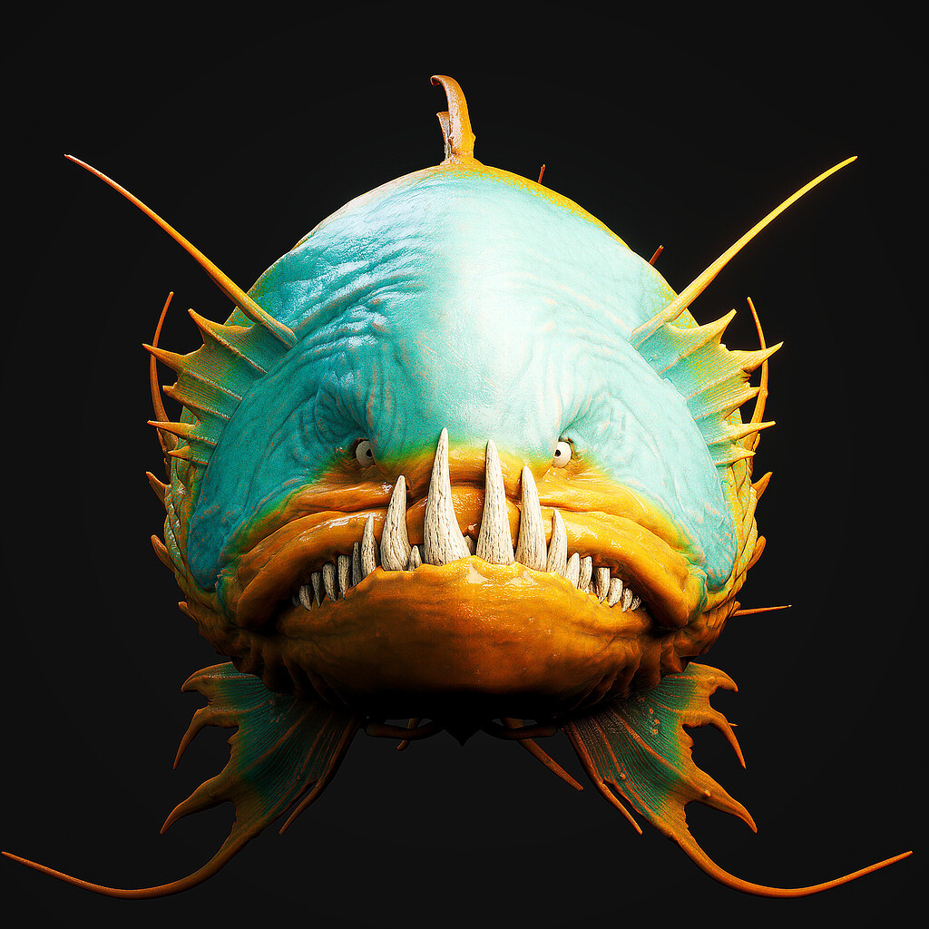 Fish - 3D Character Model - Stylized Creature - ZBrushCentral