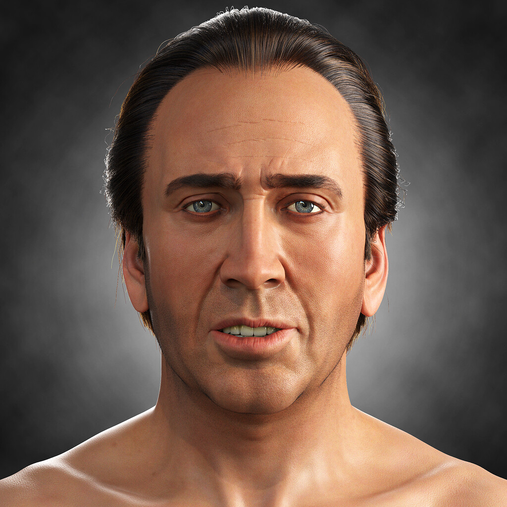 Nick Cage - ZBrushCentral
