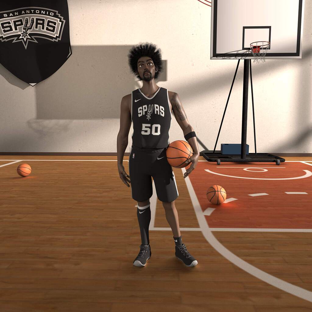 Basketball Spurs player Cartoon - ZBrushCentral