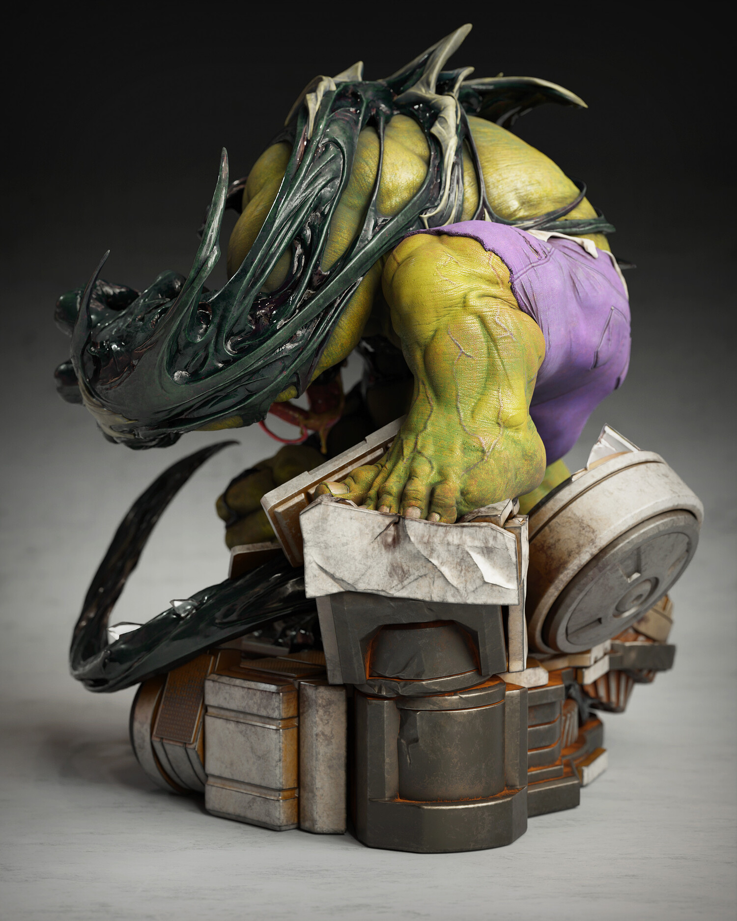 Venomized Hulk - ZBrushCentral