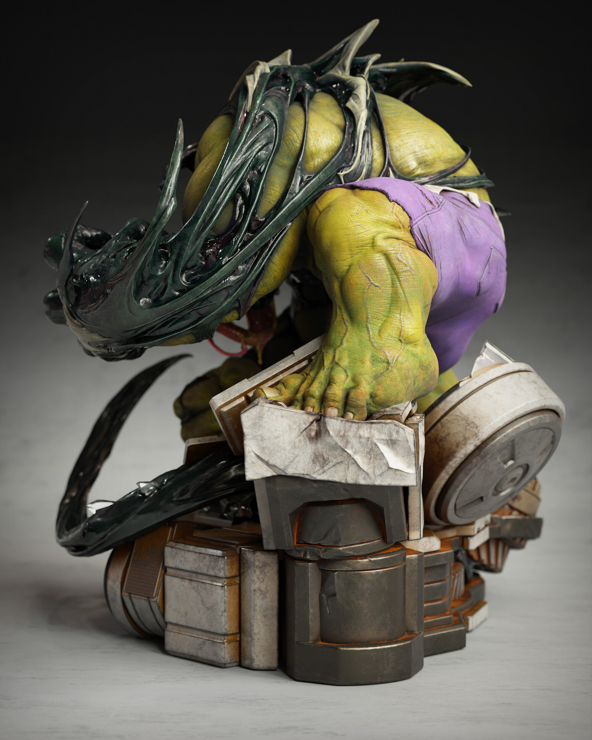 Venomized Hulk - ZBrushCentral