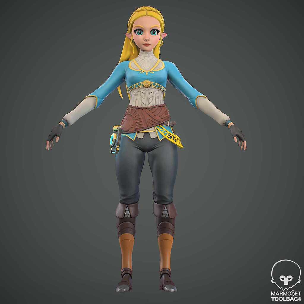 Zelda Breath of the Wild - Real Time - ZBrushCentral