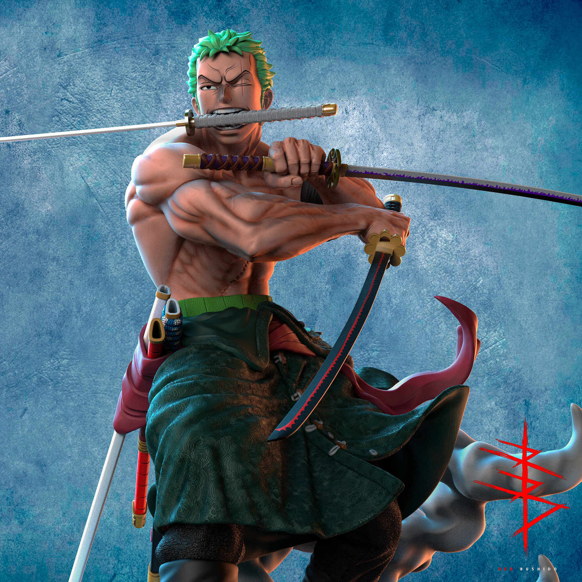Roronoa Zoro Fan Art from One Piece anime series - ZBrushCentral Roronoa Zoro Fan Art from One Piece anime series - ZBrushCentral
