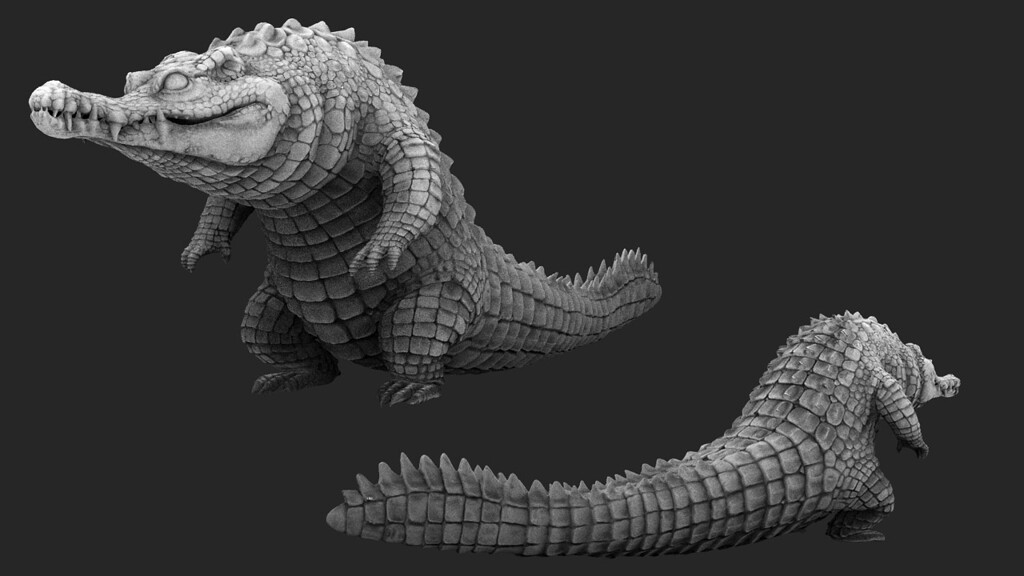Crocodile Character - ZBrushCentral
