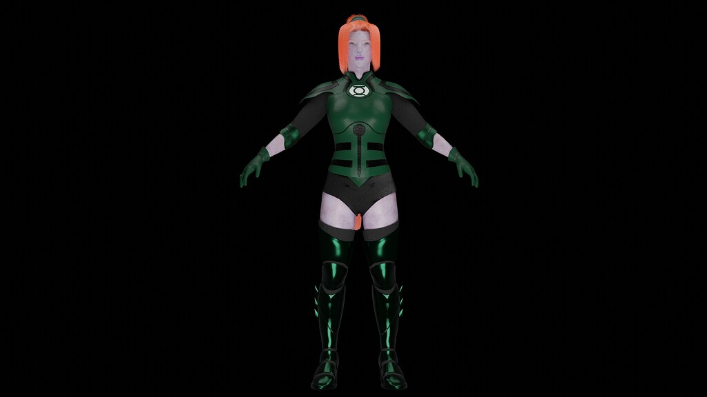 Green Lantern Laira Omoto - ZBrushCentral