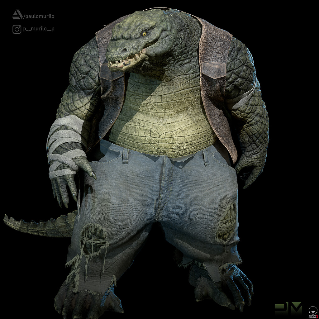 Leatherhead- TmnT - ZBrushCentral