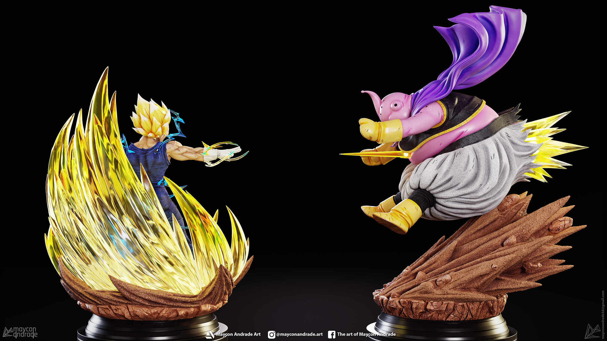 Majin Vegeta VS Majin buu - #4 by nebular - ZBrushCentral