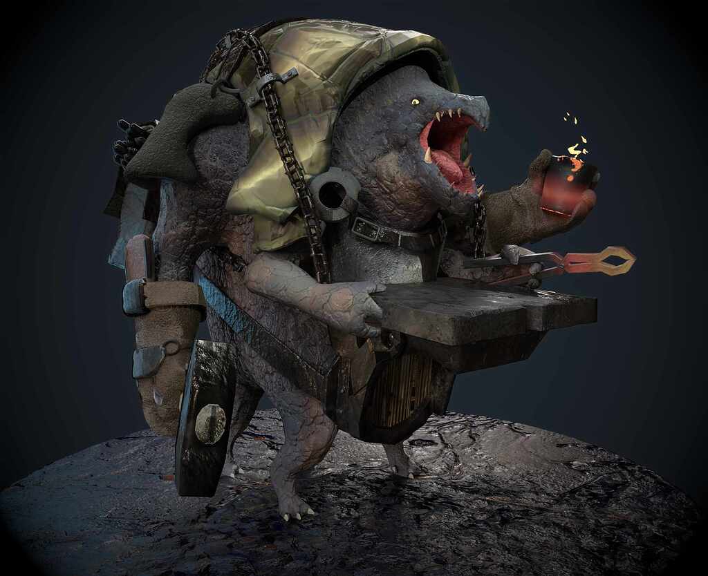 Turtle Blacksmith - ZBrushCentral