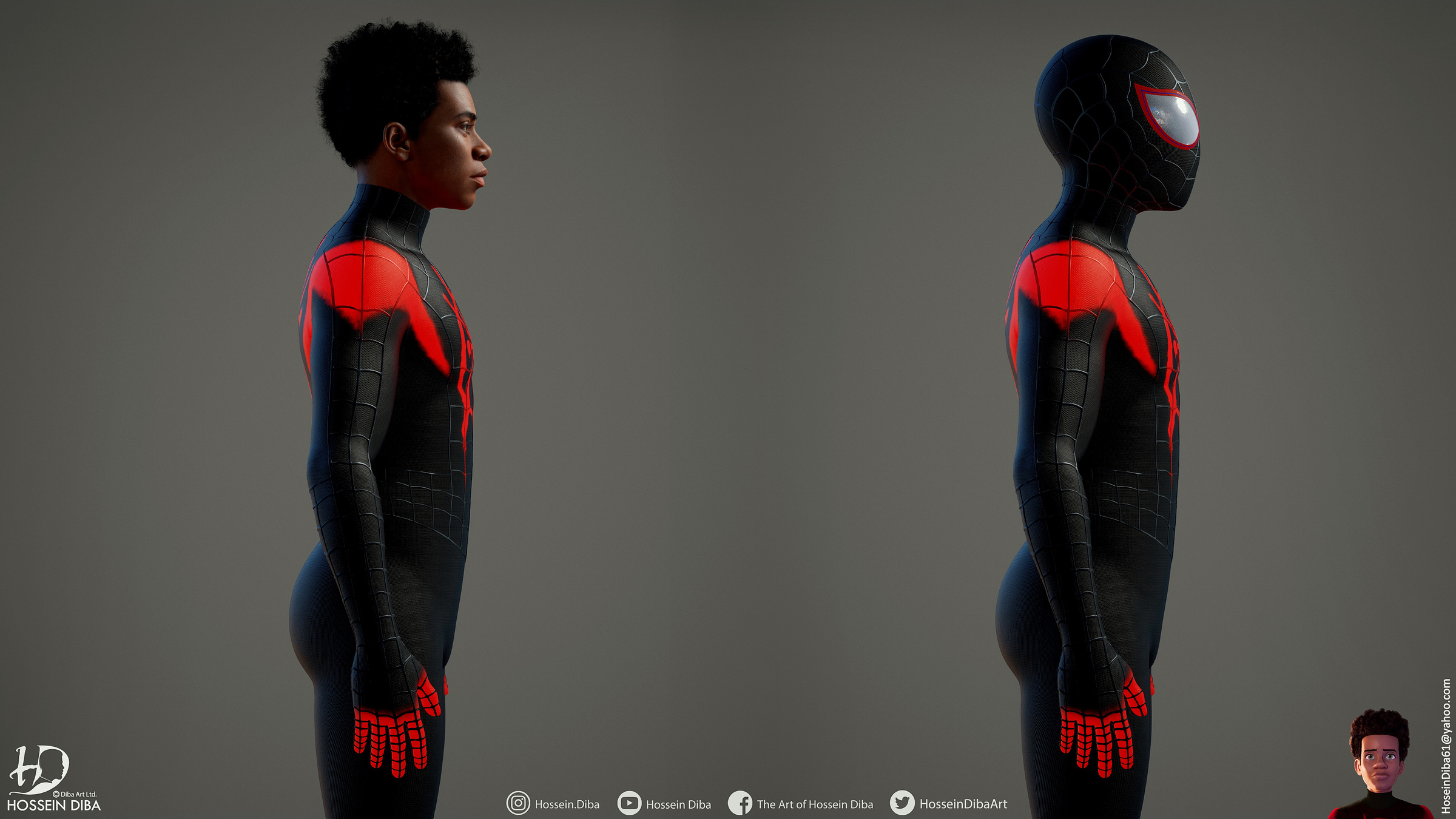 Realistic 3D Model of Miles Morales (Real Time) - ZBrushCentral