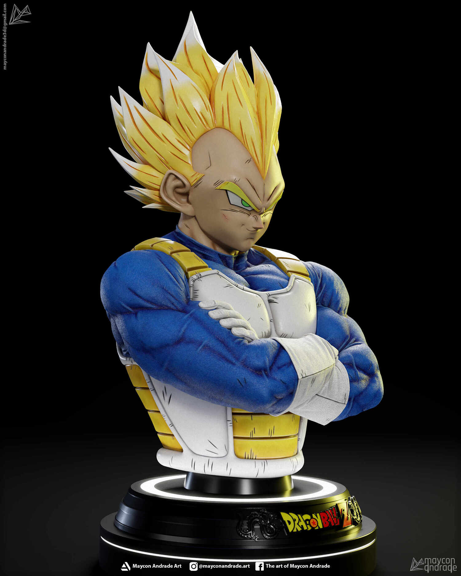 Vegeta Bust - ZBrushCentral