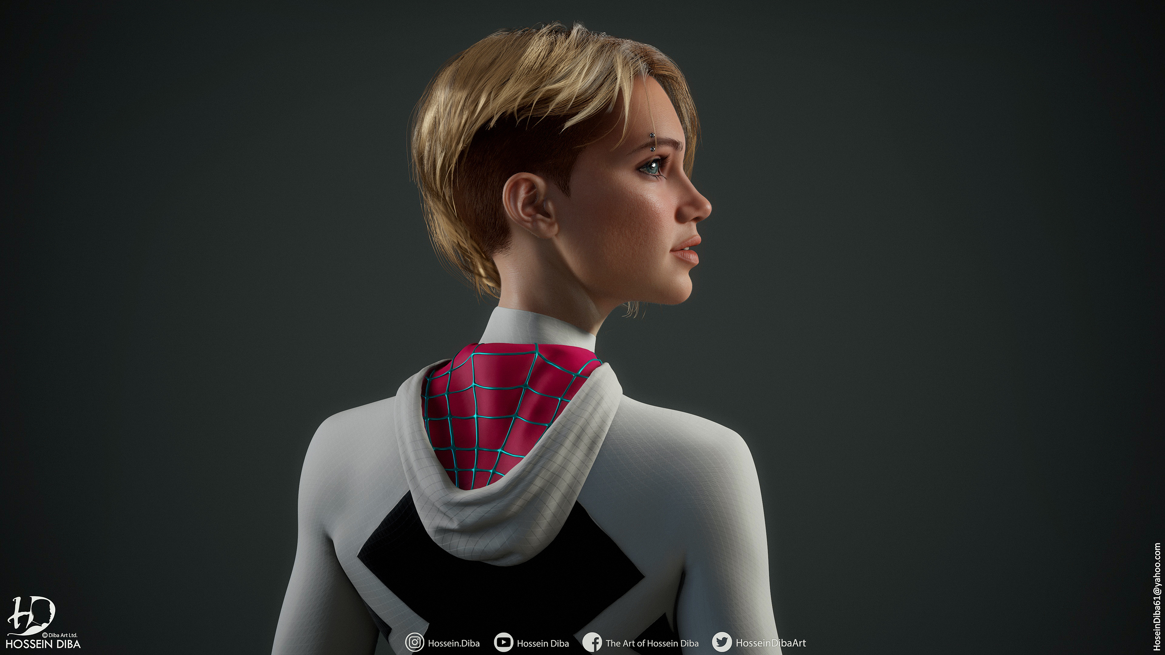 3D Model of Gwen Stacy (Real Time) - ZBrushCentral