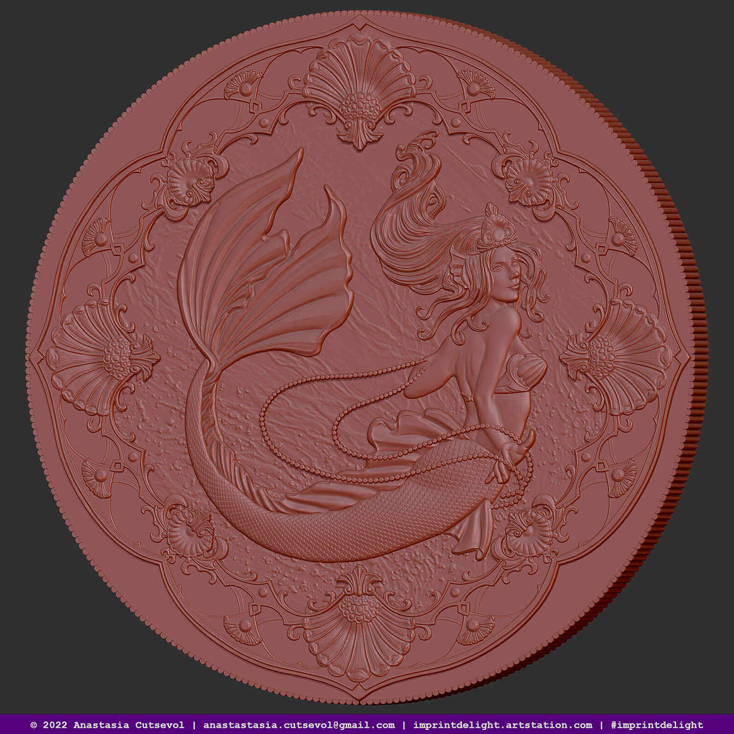 Mermaid Coin - ZBrushCentral
