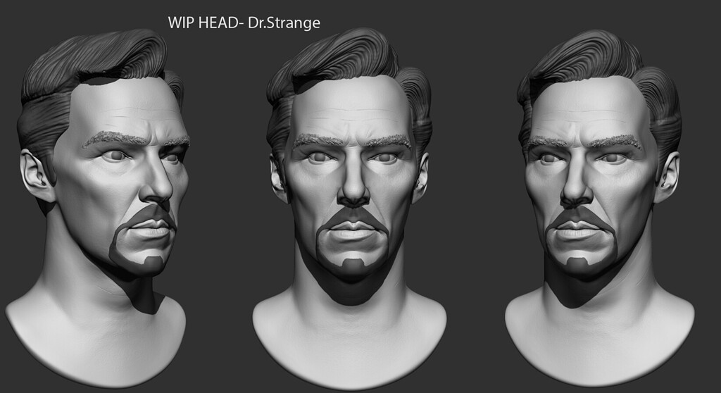 Benedict Cumberbatch (Dr.Strange)likeness - ZBrushCentral