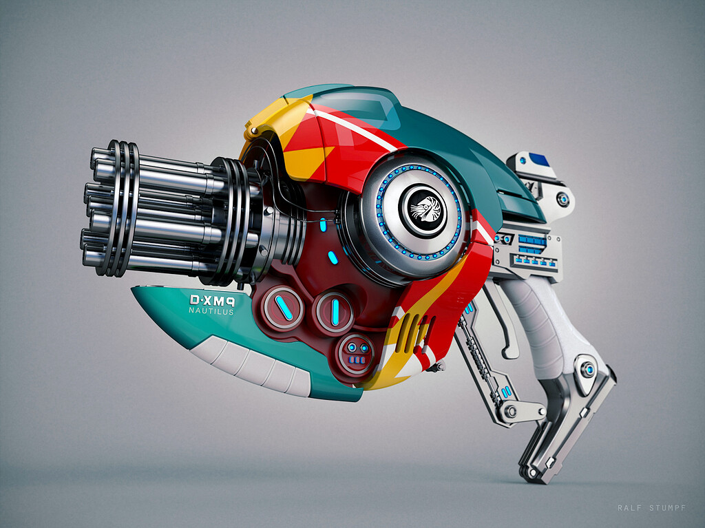 Ray Gun - D-XM9 Nautilus - ZBrushCentral