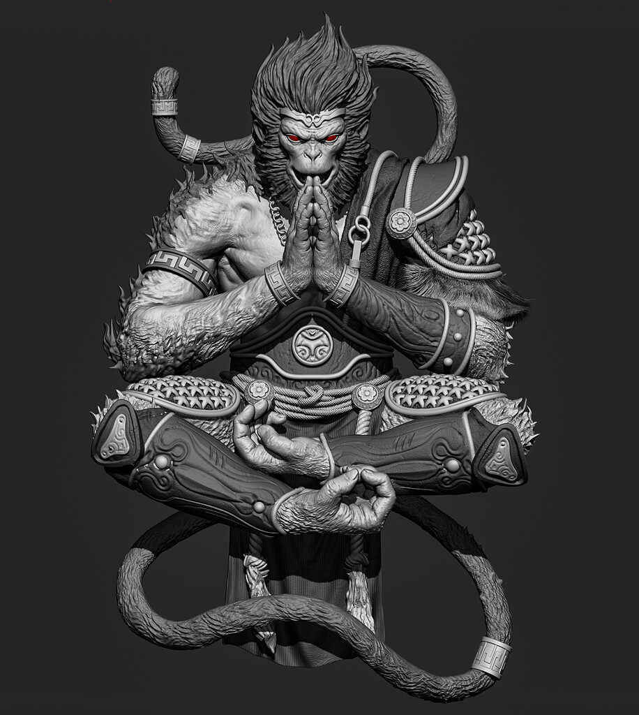 ''Monkey king'' - ZBrushCentral