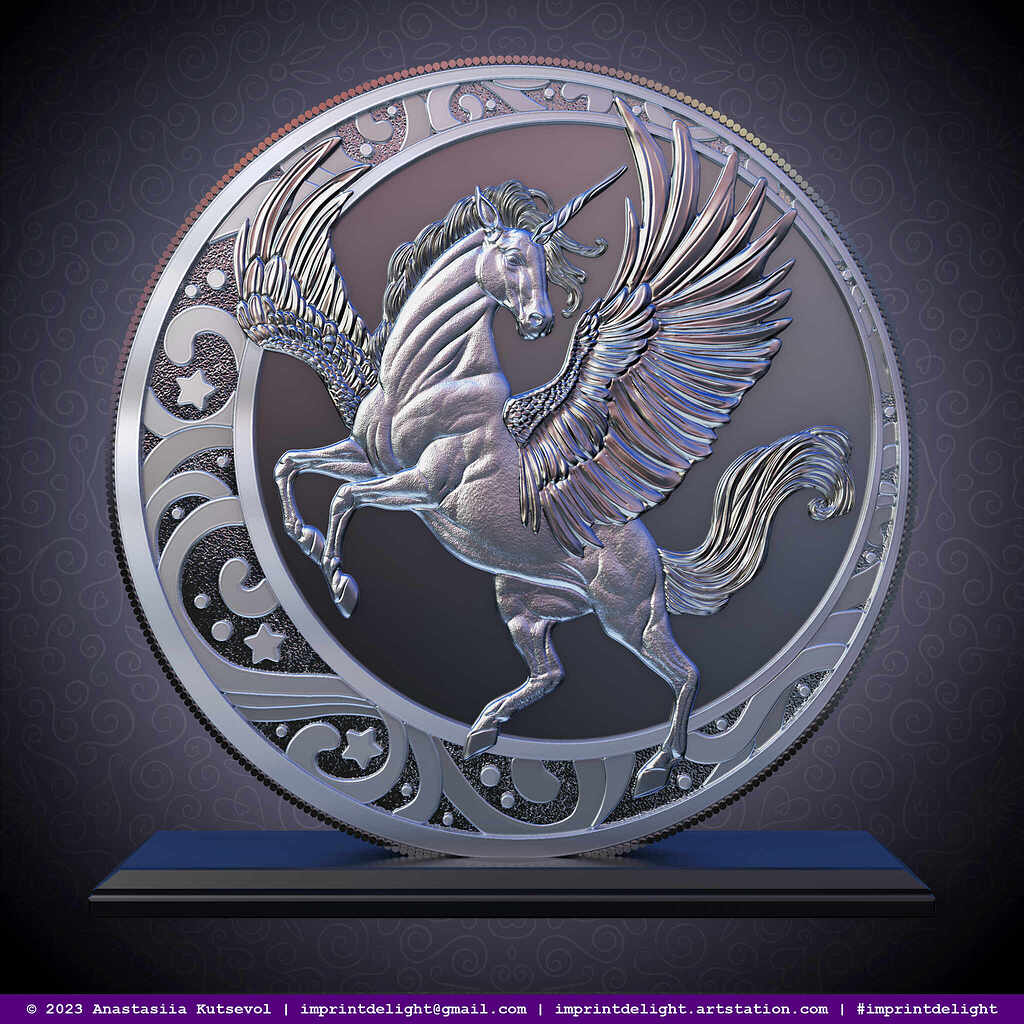 Pegasus Coin - ZBrushCentral