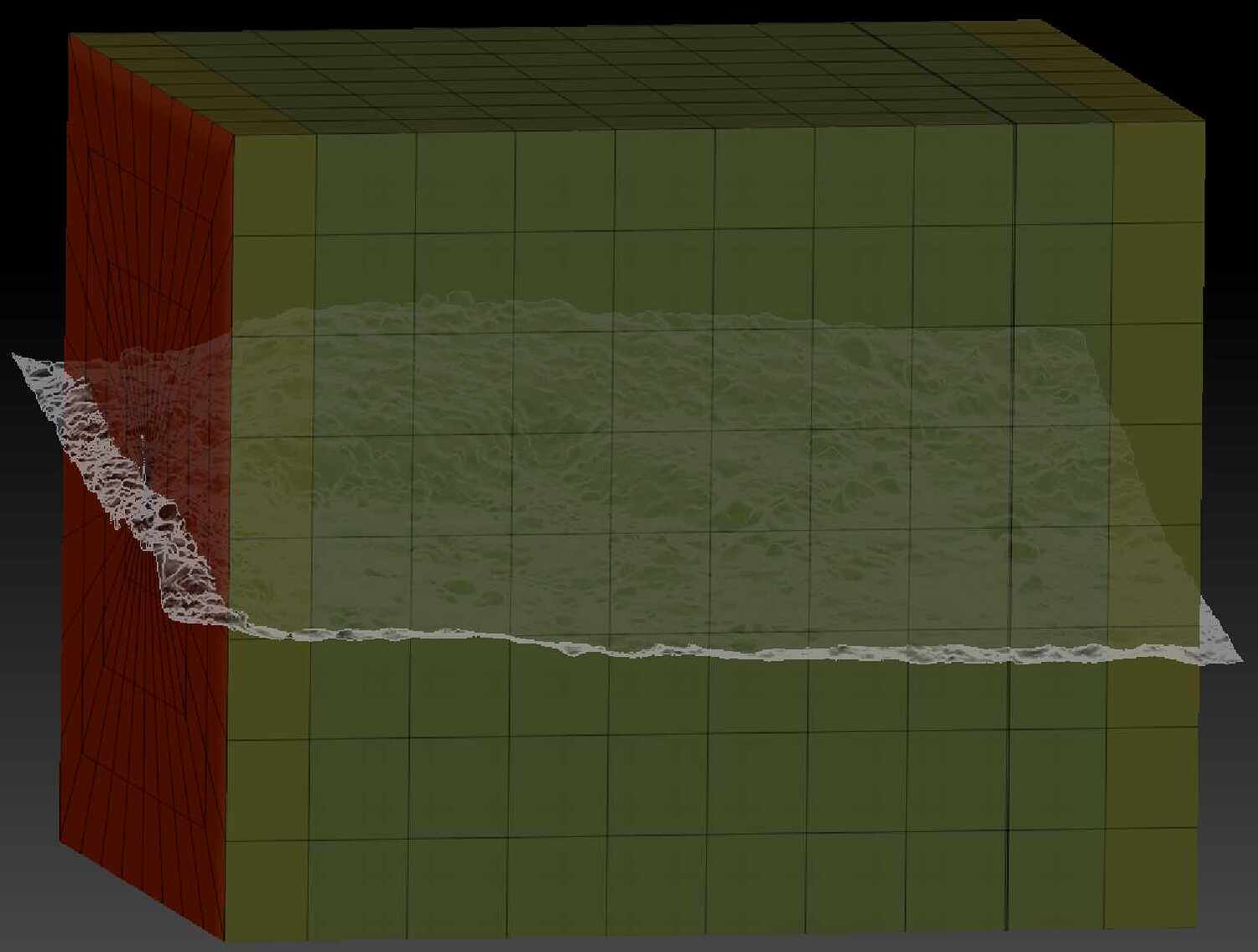 Create solid base from topographic photogrammetry model - ZBrushCentral