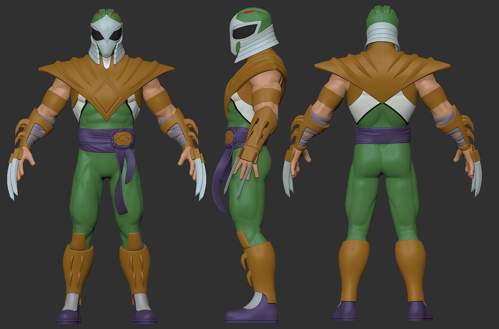 Green Power Ranger Shredder - ZBrushCentral