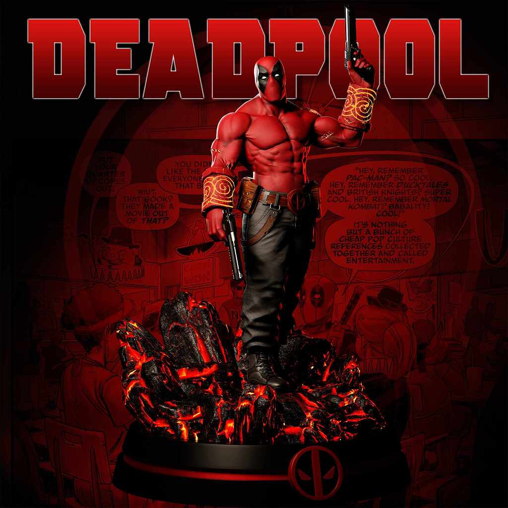 Hellboy's Fist, Deadpool's Wit - ZBrushCentral