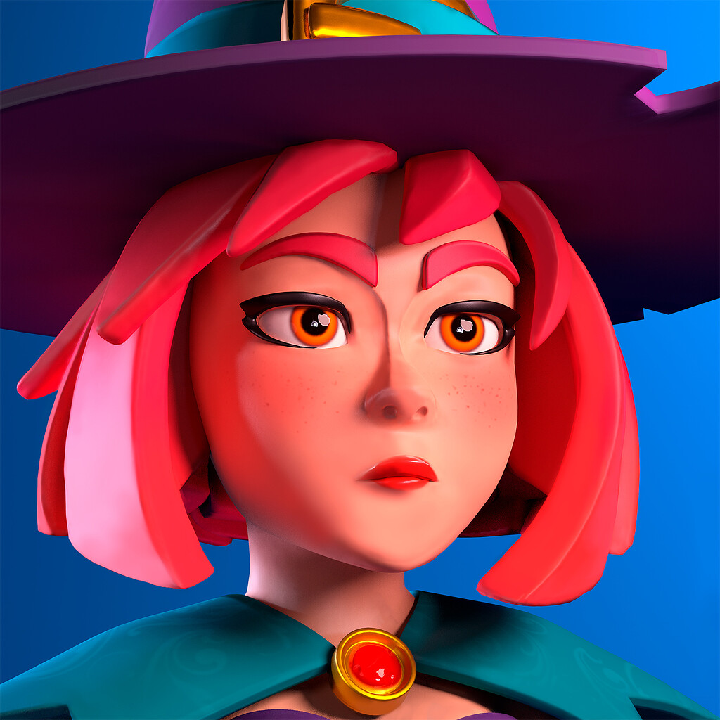 Stylized Little Witch - ZBrushCentral