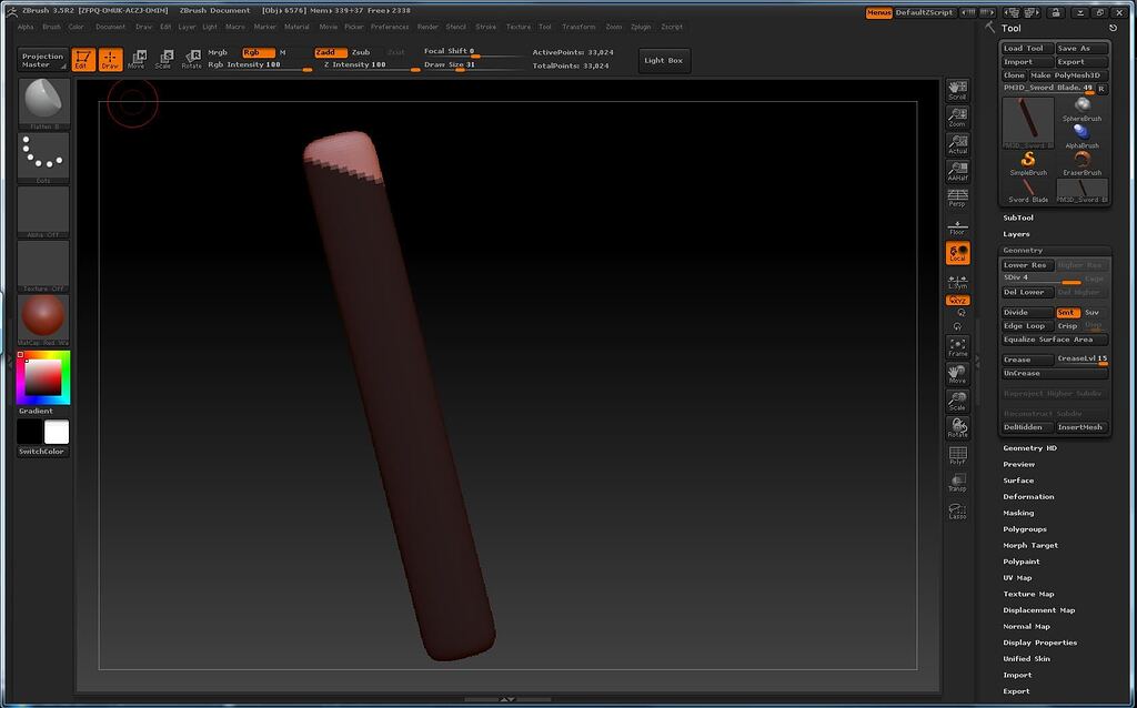 How do i make a sheared cut in a rectangle? - ZBrushCentral