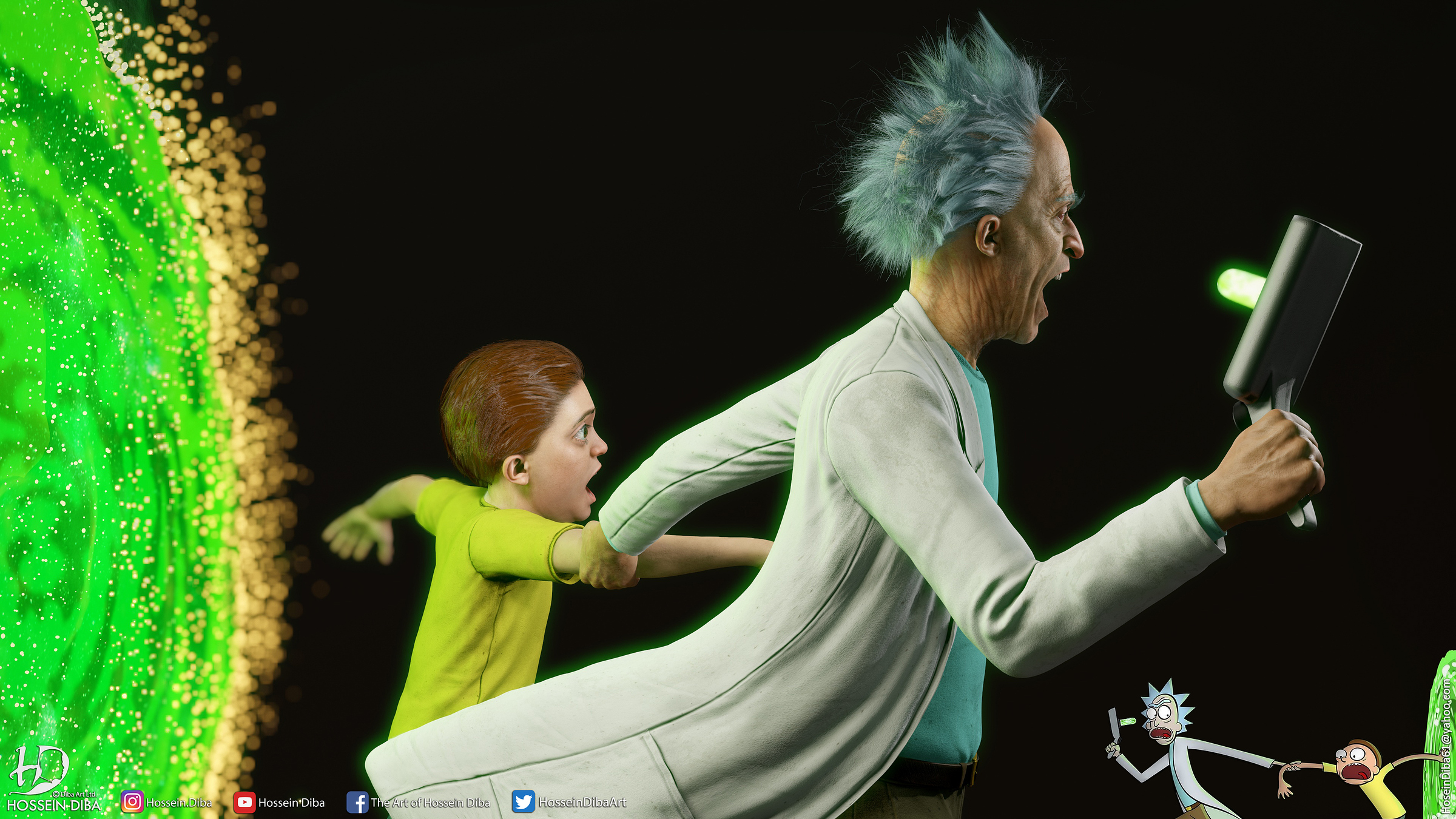 3D Model of Rick and Morty(Real time) - ZBrushCentral