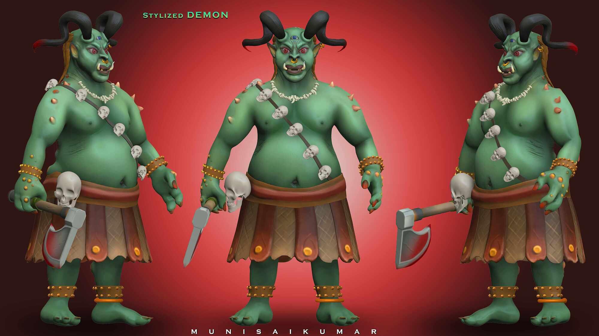 Stylized Demon - ZBrushCentral