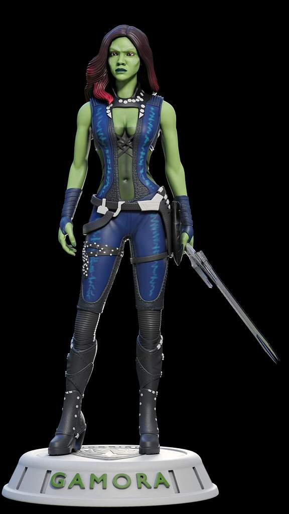Gamora 3D print model - ZBrushCentral