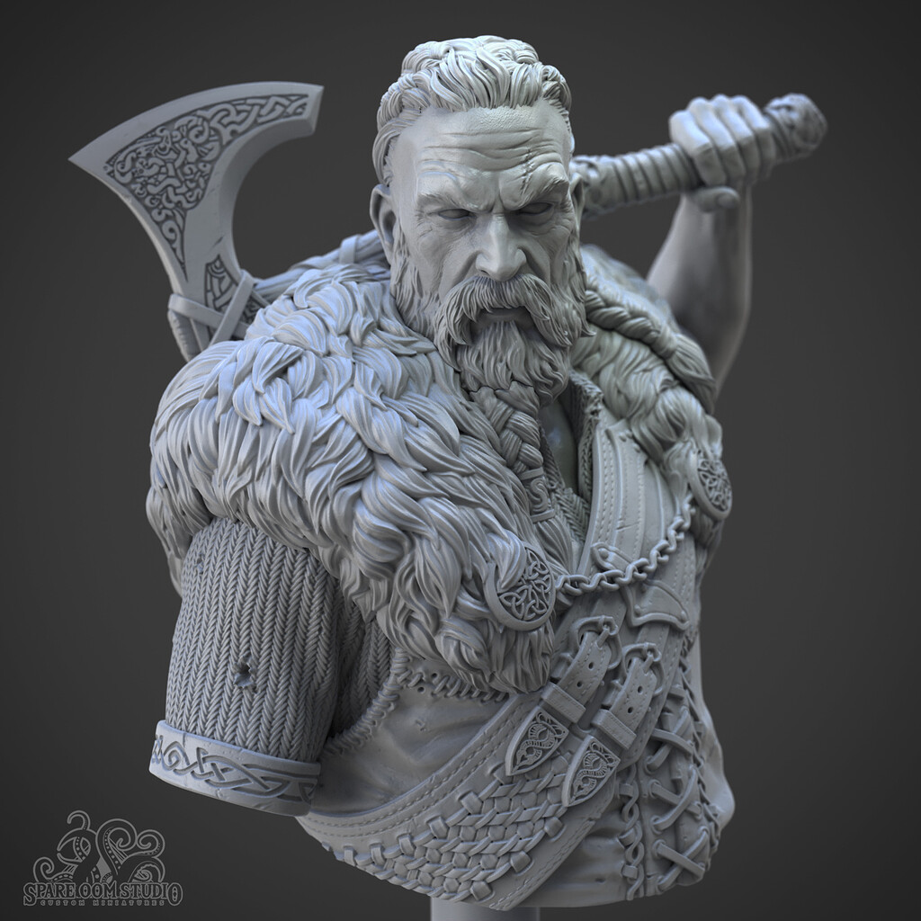 Viking Bust - ZBrushCentral