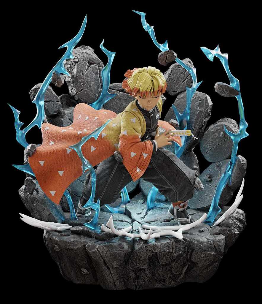 Zenitsu Statue - ZBrushCentral