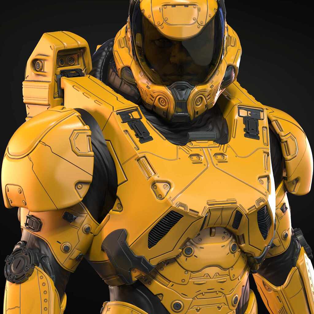 Hardsurface Armor Study - ZBrushCentral