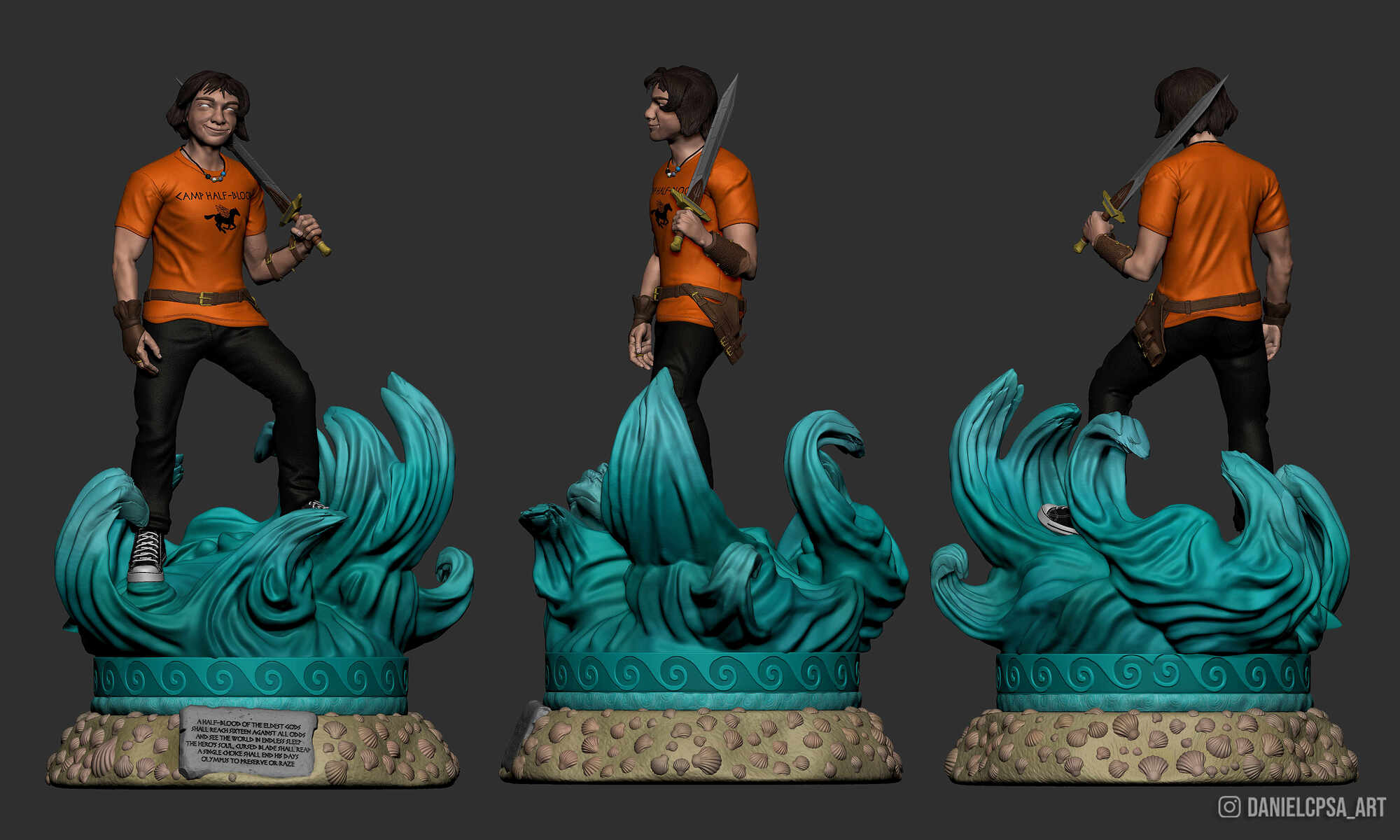 Percy Jackson, son of Poseidon - ZBrushCentral
