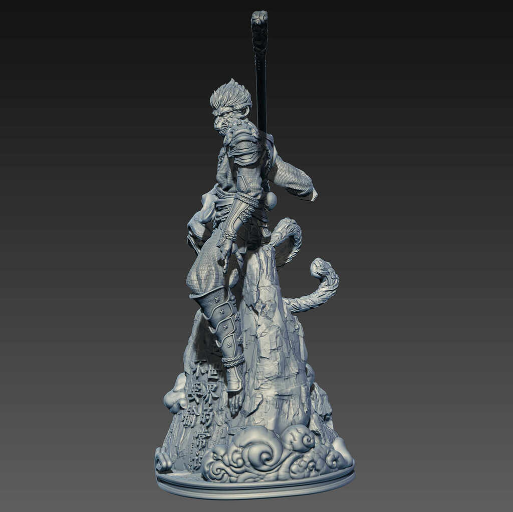 Black Myth Wukong ( fan art ) for 3d print - ZBrushCentral