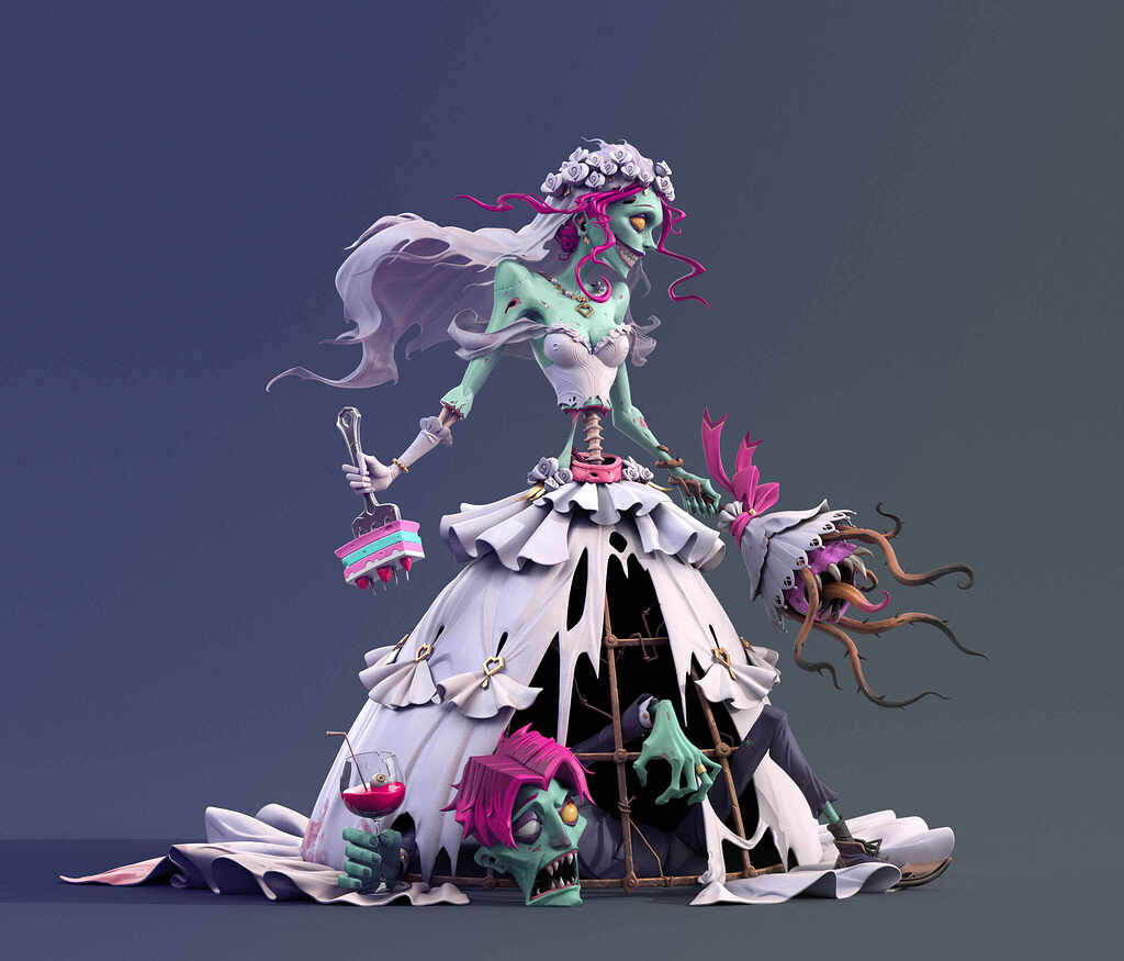 Zombie bride - ZBrushCentral