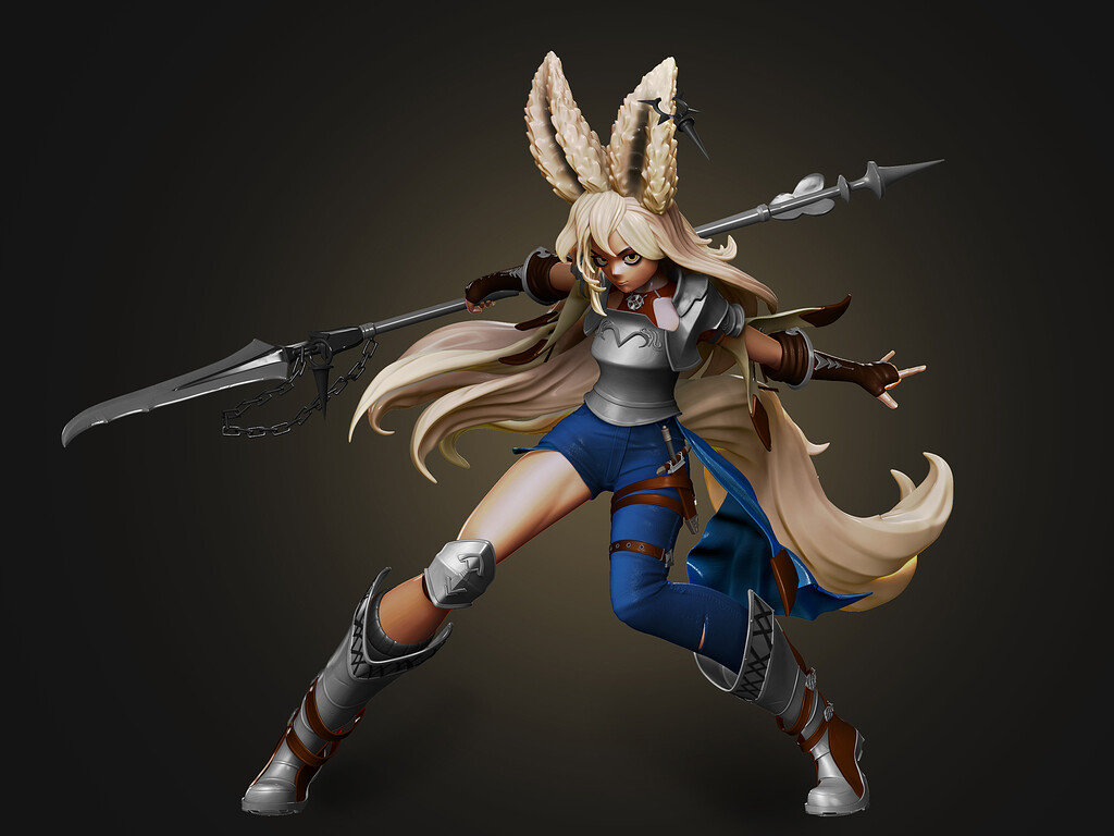 Wolf girl - ZBrushCentral